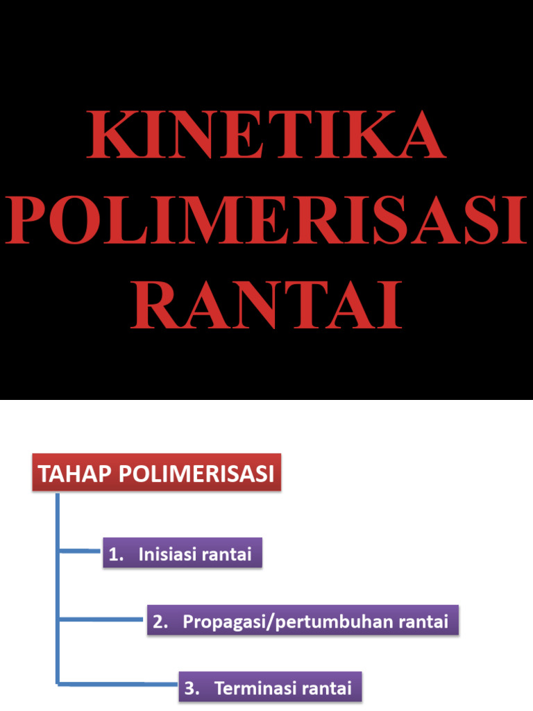 2 Kinetika Reaksi Polimerisasi Rantai | PDF
