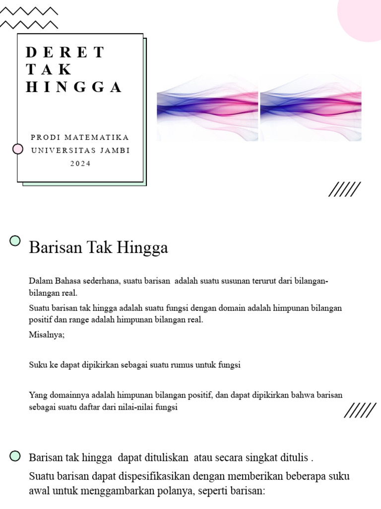 Deret Tak Hingga | PDF