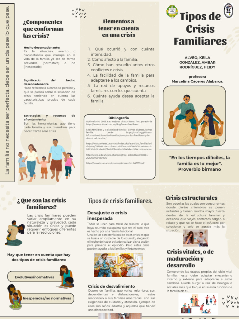 Tipos de Crisis Familiares | PDF | Ciencias del comportamiento | Sicología