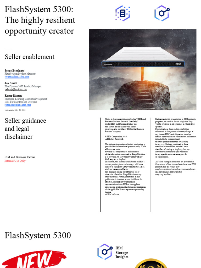 FlashSystem 5300 Data Resilient Storage Seller Presentation S | PDF ...