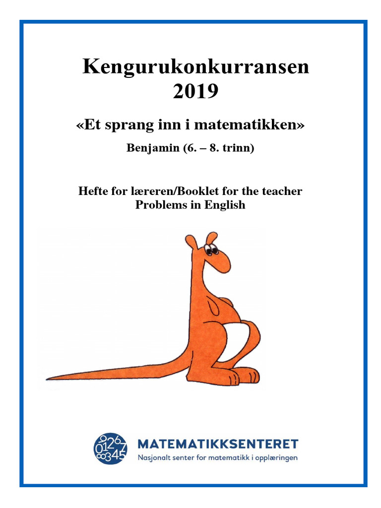 Benjamin 2019 Engelsk | PDF