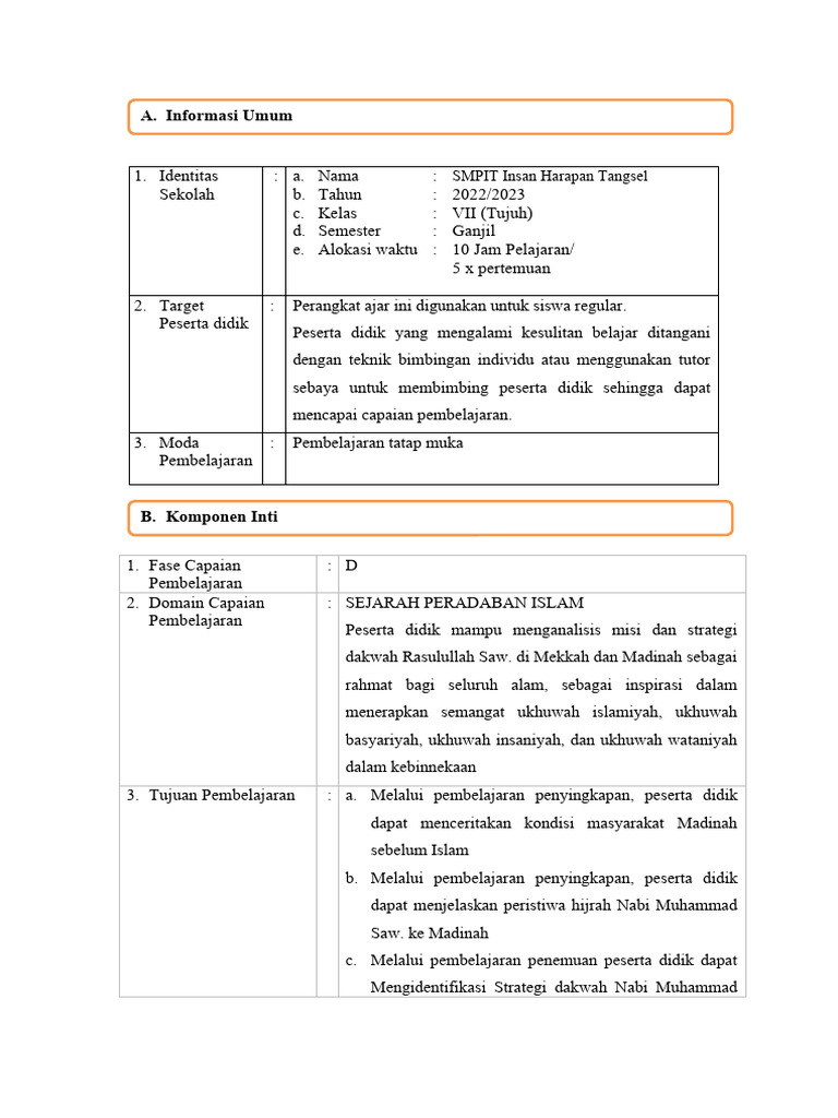 CP, TP, Atp Dan Modul Ajar Bab 2 | PDF