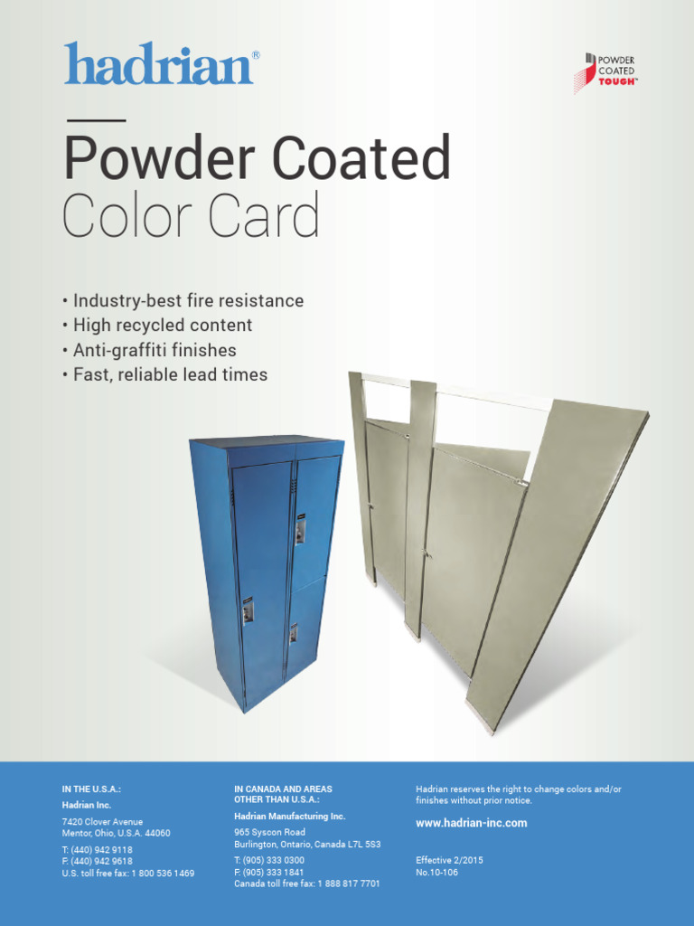 Hadrian PC Colors 2015 | PDF | Metals | Materials