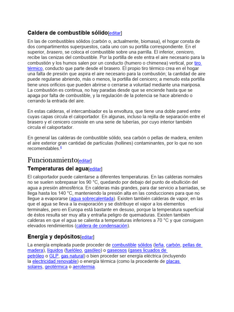 Caldera de Combustible Sólido: Funcionamiento y Tipos | PDF ...