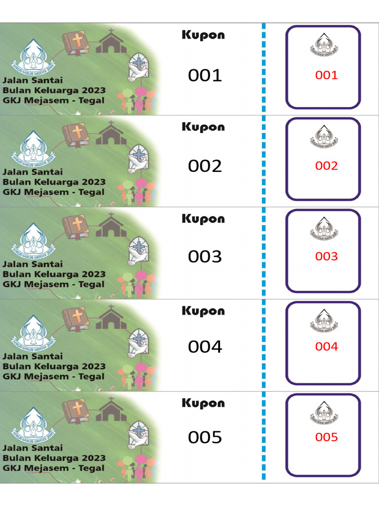 Kupon Jalan Santai | PDF