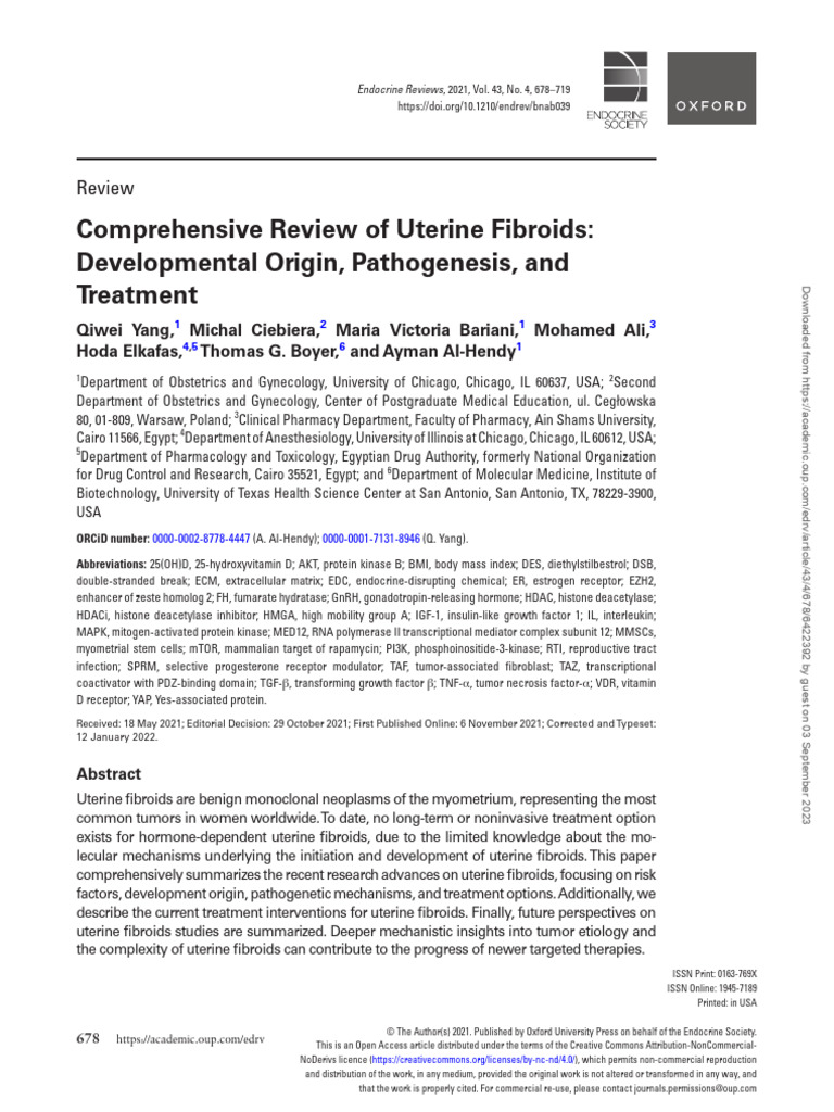 Mioma | PDF | Vitamin D | Polycystic Ovary Syndrome