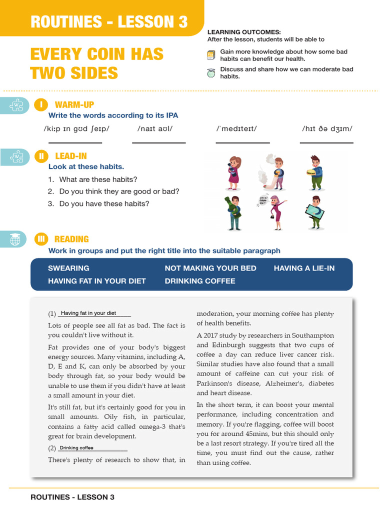 L3 - Every Coin Has Two Sides | PDF | Sleep | Fat
