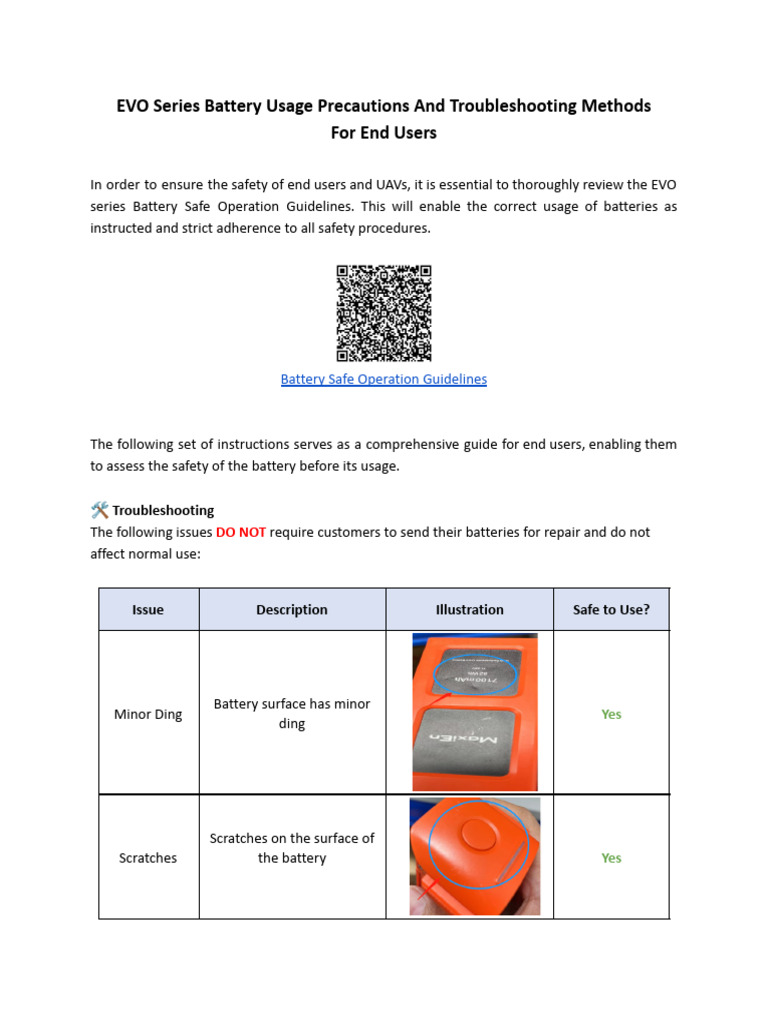 Battery Usage Precautions and Troubleshooting Methods For End Users ...