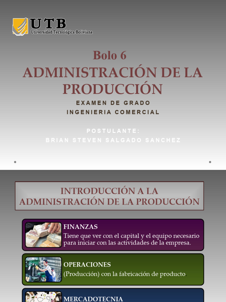 BOLO 6-ADMINISTRACION DE LA PRODUCCION (2) | PDF | Lean Manufacturing | Economias