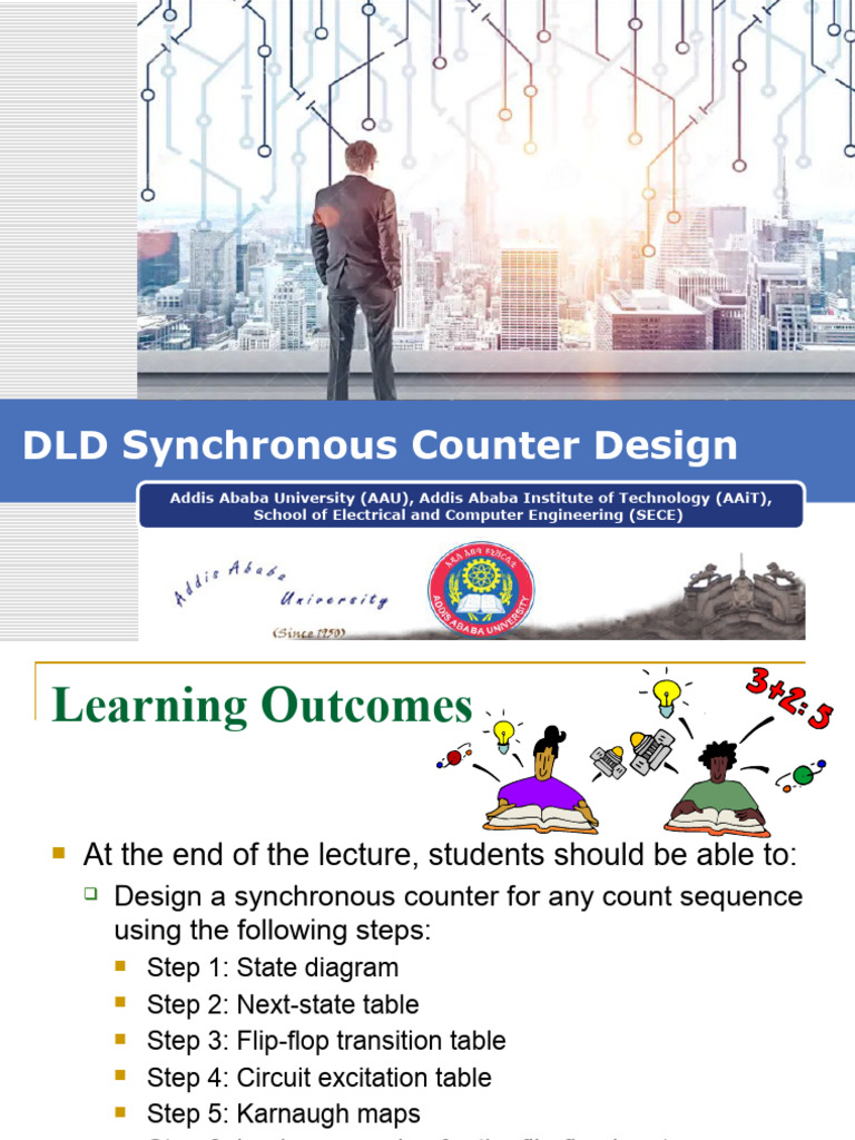DLD Synchronous Counter Design Review | PDF | Computer Engineering | Electronic Circuits