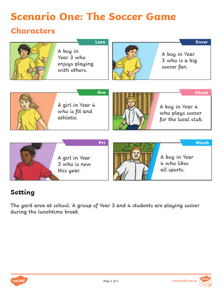 Scenario One | PDF | Sports | Team Sports