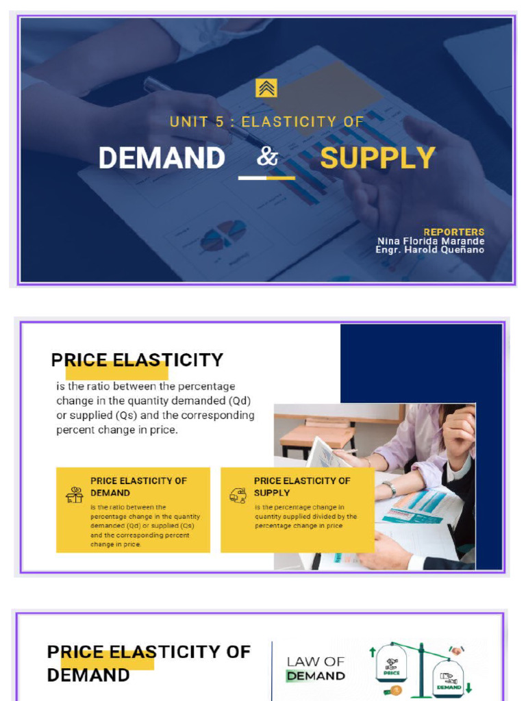 (PPT) Elasticity of Demand and Supply Chapter 5 March 10 2024 | PDF