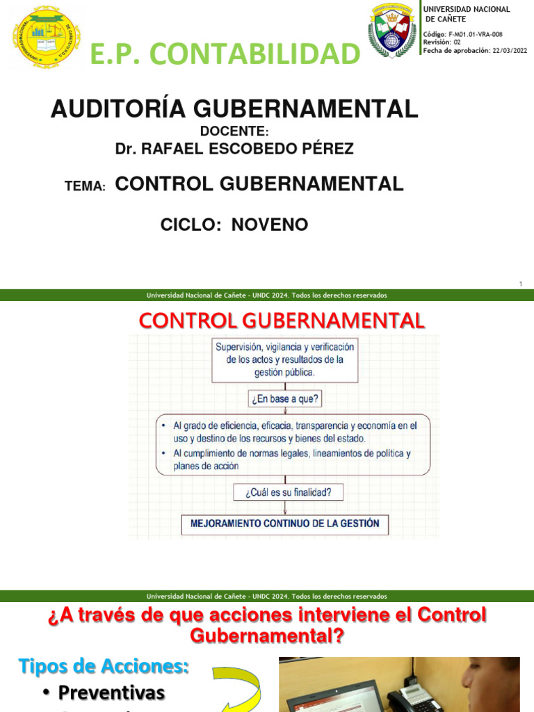 Control Gubernamental | PDF | Auditoría | Entorno natural