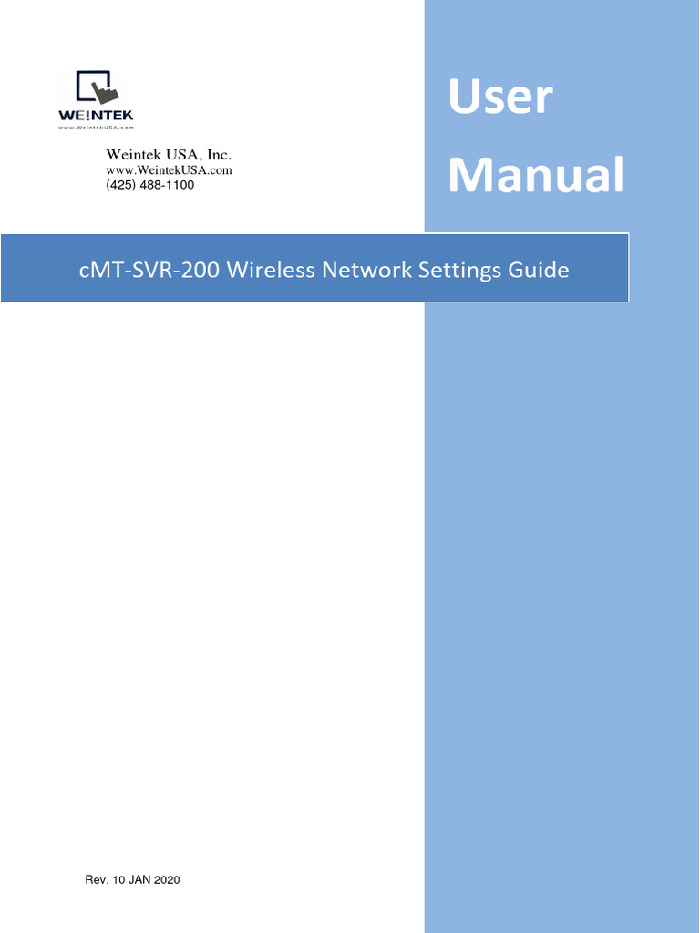 cMT-SVR-200 Wifi Setting UserManual en | PDF | Wi Fi | Computer Network