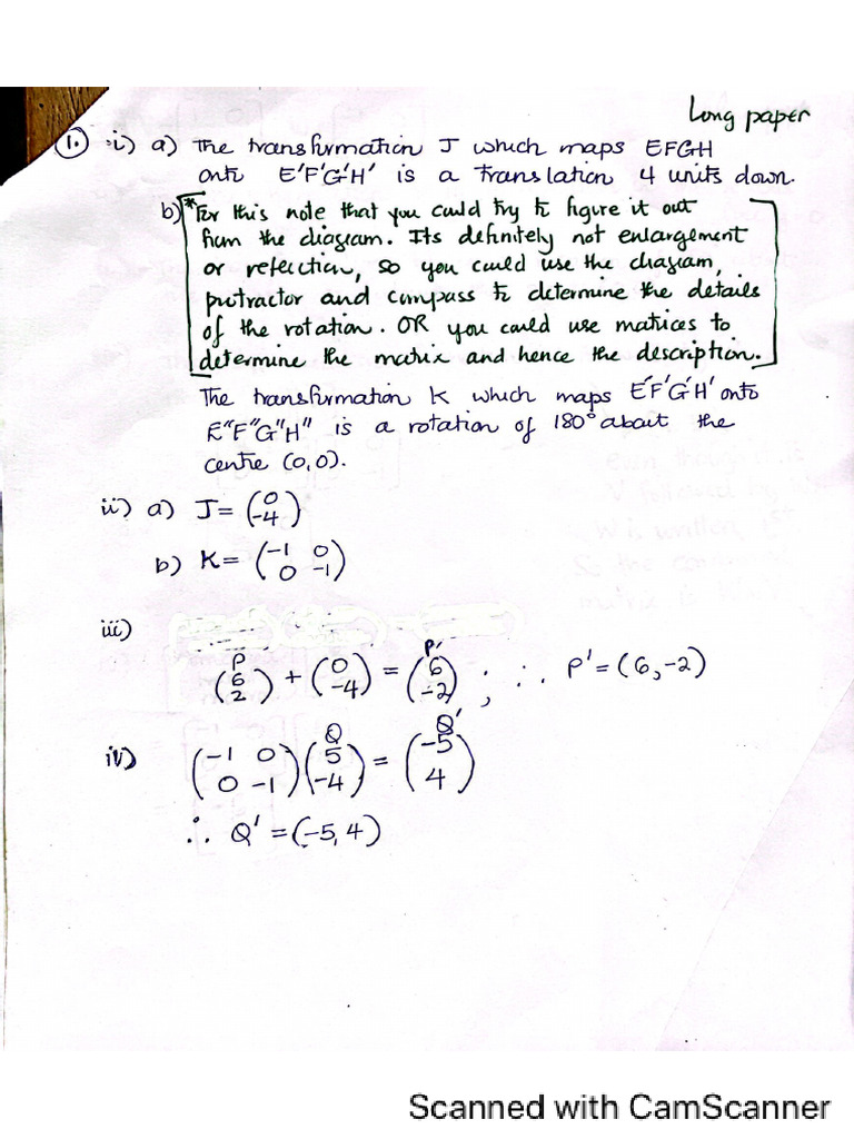 Transformation Worksheet | PDF