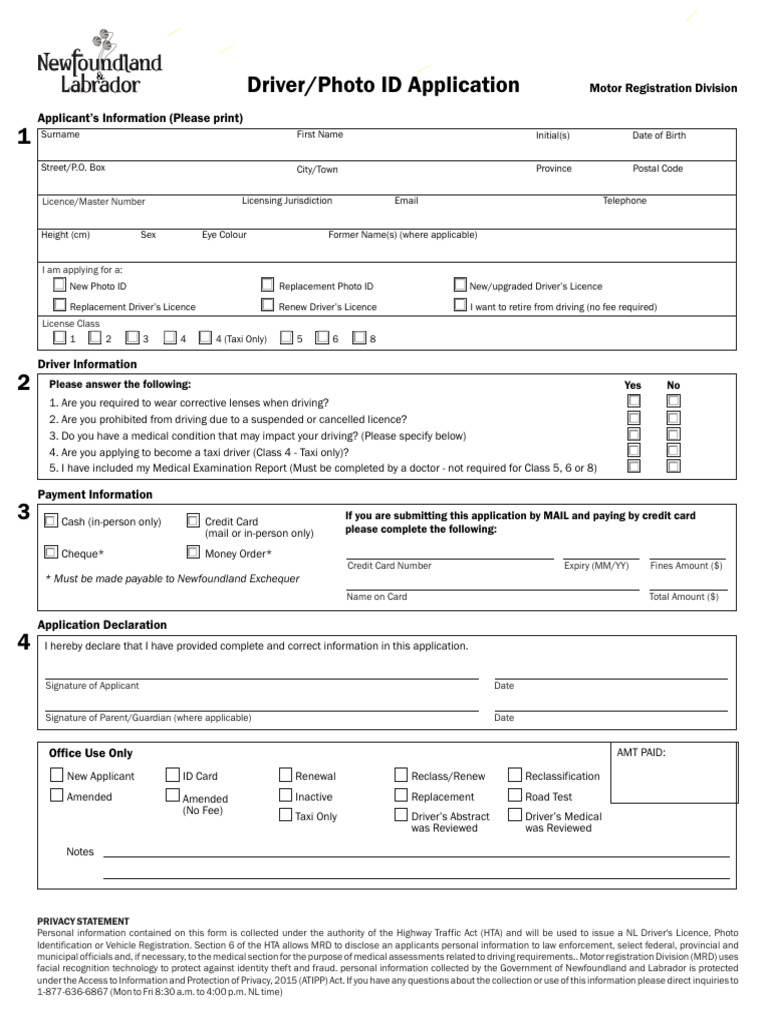 Driver Licence Photo ID - 10 23 23 Fillable | Download Free PDF ...
