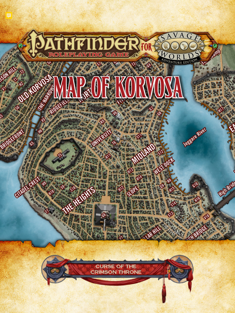 CotCT Korvosa Map | PDF