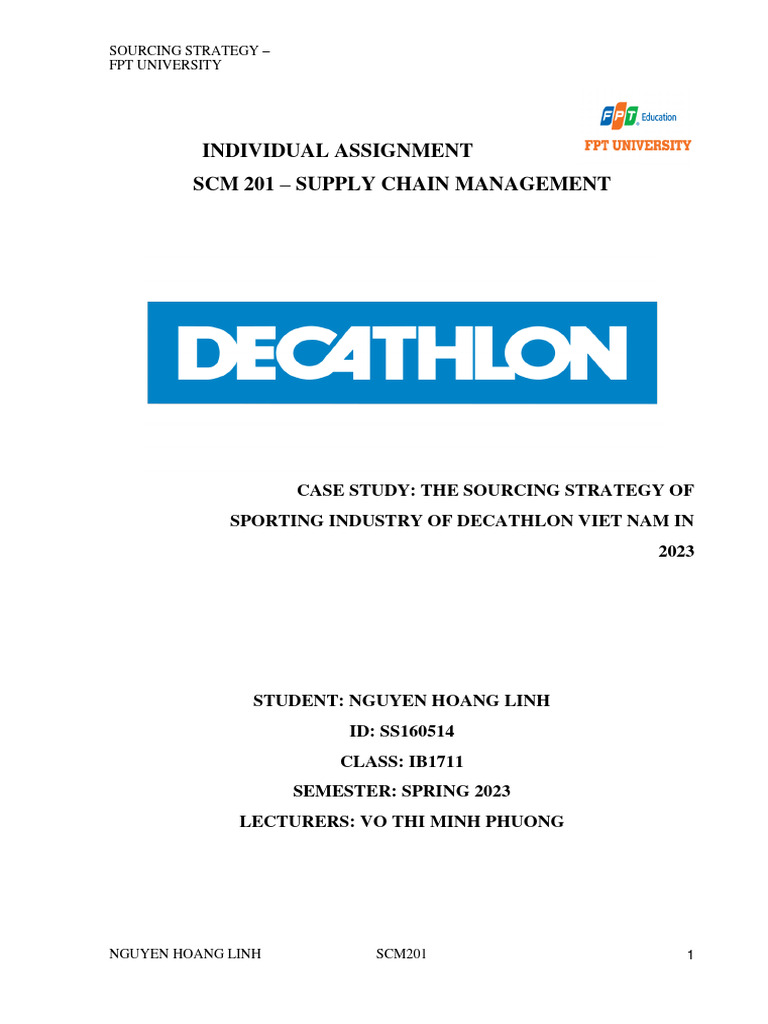 Decathlon's 2023 Sourcing Strategy Analysis | PDF | Supply Chain ...