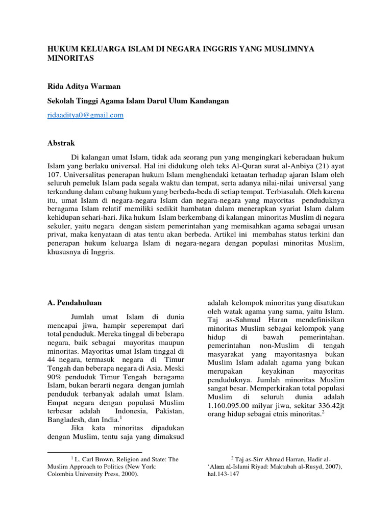 Jurnal Rida Aditya | PDF | Politik | Agama & Spiritualitas