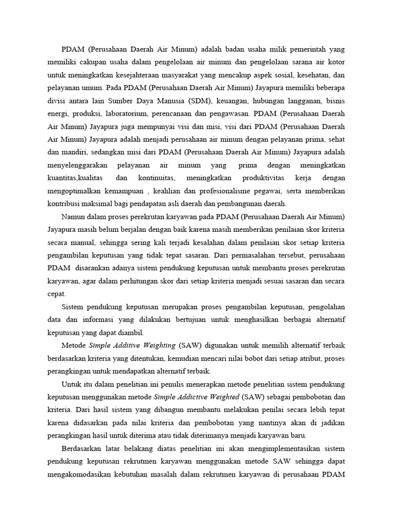 PDAM | PDF | Bisnis