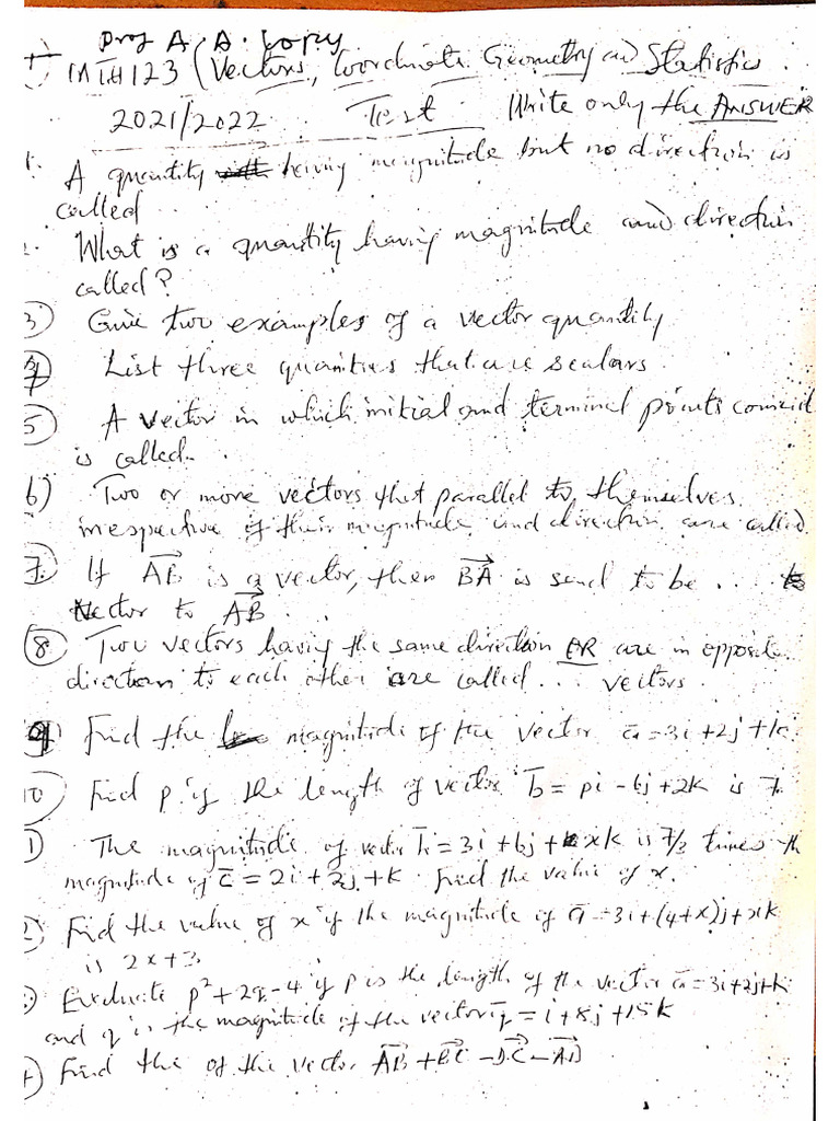 MTH 123 Practice Questions | PDF