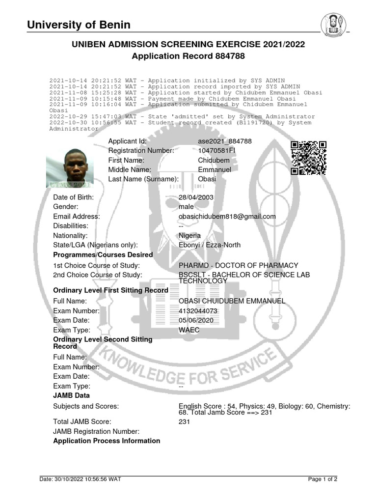 Application Slip | PDF | Vocational Education | Qualifications