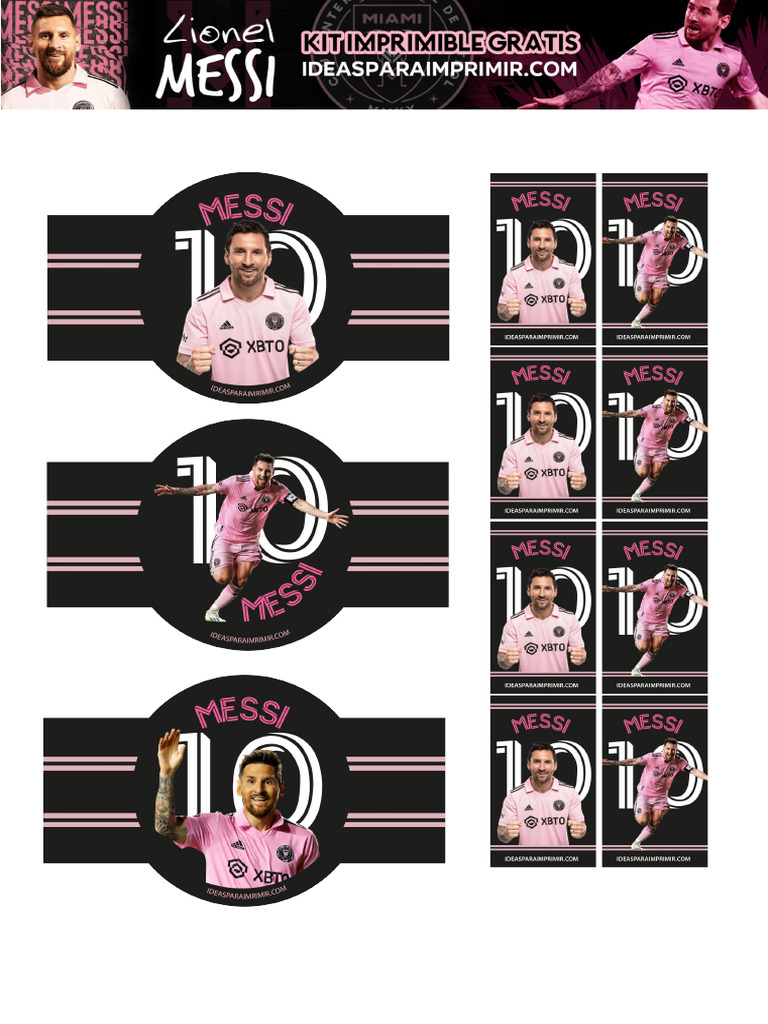 Candybar Etiquetas Messi Inter Miami Kit Cumpleanios Para Imprimir ...