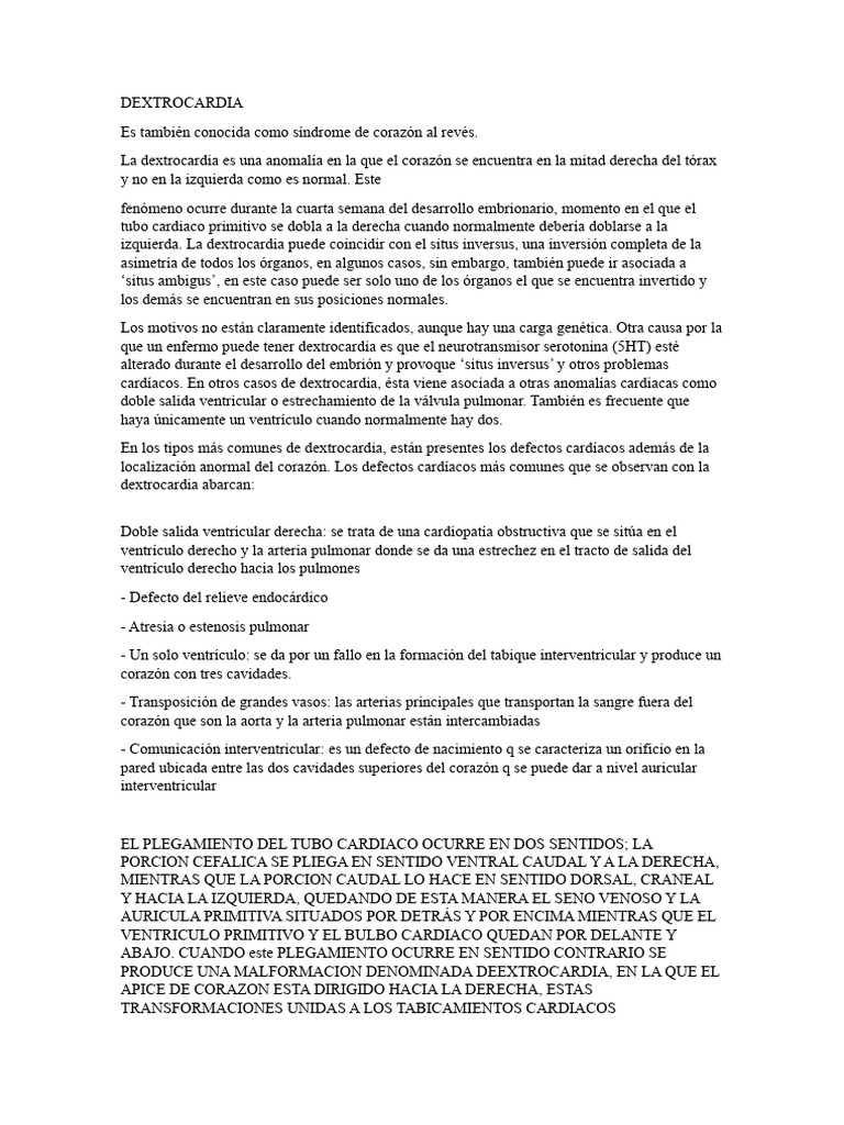 Usmp. Yohhue Dextro. Gentica | PDF | Corazón | Ventrículo (corazón)