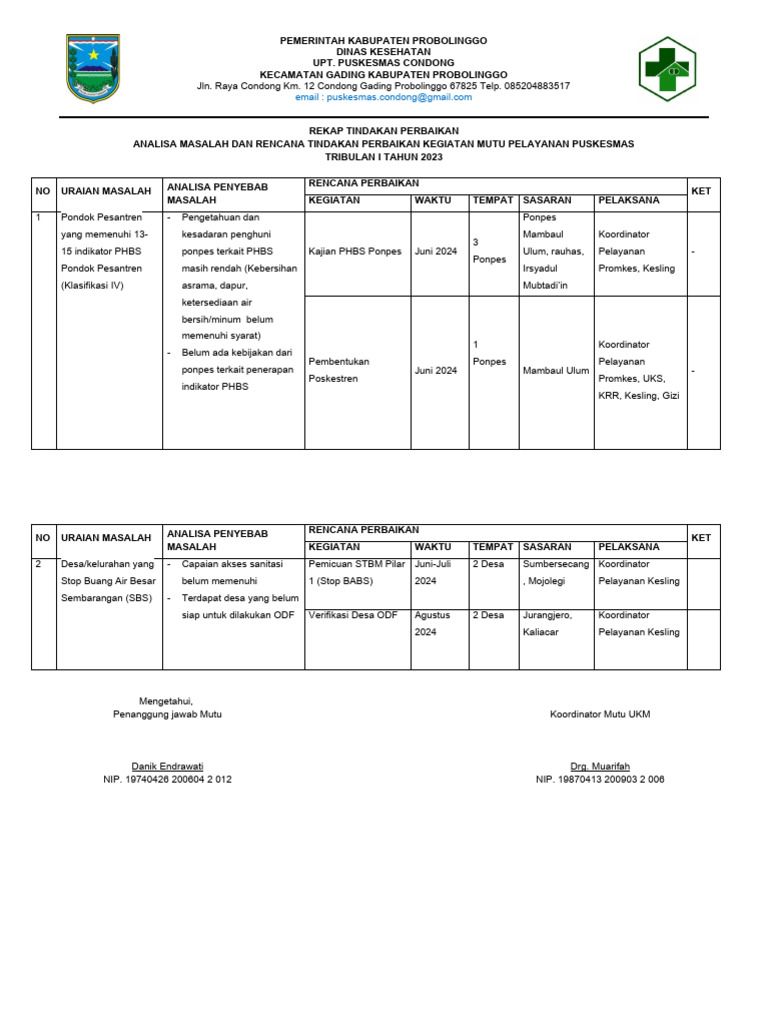 Form Pdca Impel Ukm 2024 | PDF