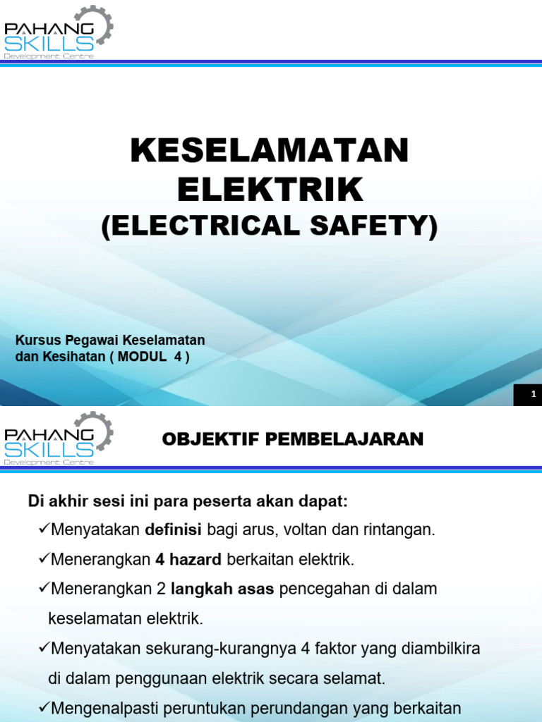 14 - Keselamatan Elektrik | PDF