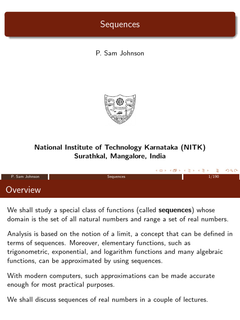 Sequences | PDF | Sequence | Limit (Mathematics)