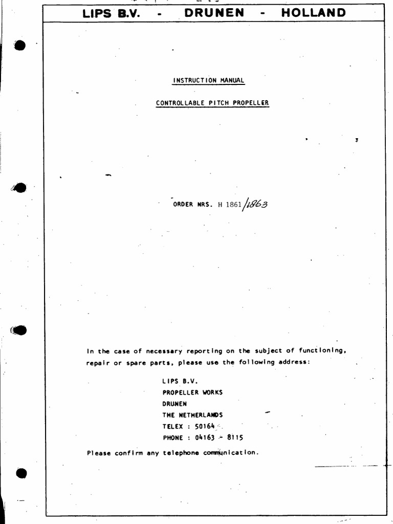 Controllable Pitch Propeller Manual | PDF | Valve | Pump