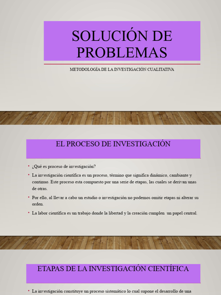 Solución de Problemas 2 | PDF | Teoría | Método científico