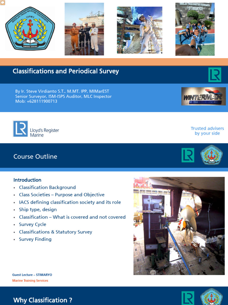Classification Societies Training STIMARYO | PDF | Ships | Shipping