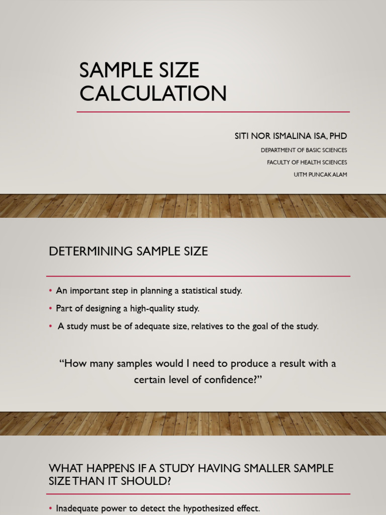 Sample Size Determination | PDF | Sample Size Determination | Confidence Interval