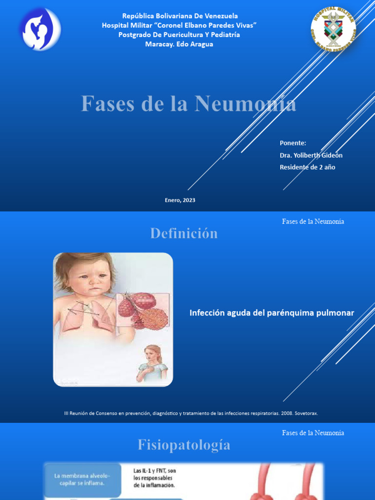 Fases de La Neumonia | PDF | Neumonía | Causas de la muerte