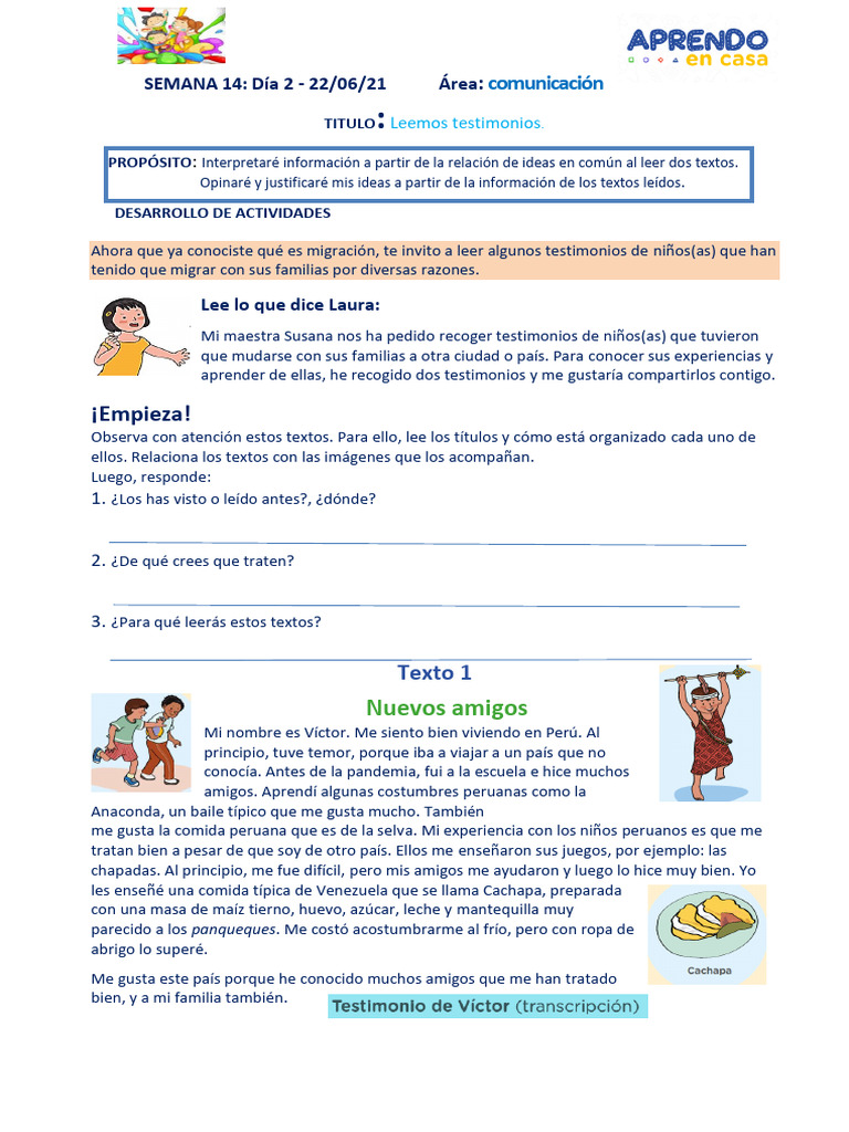 FICHAS 17 de Junio | PDF