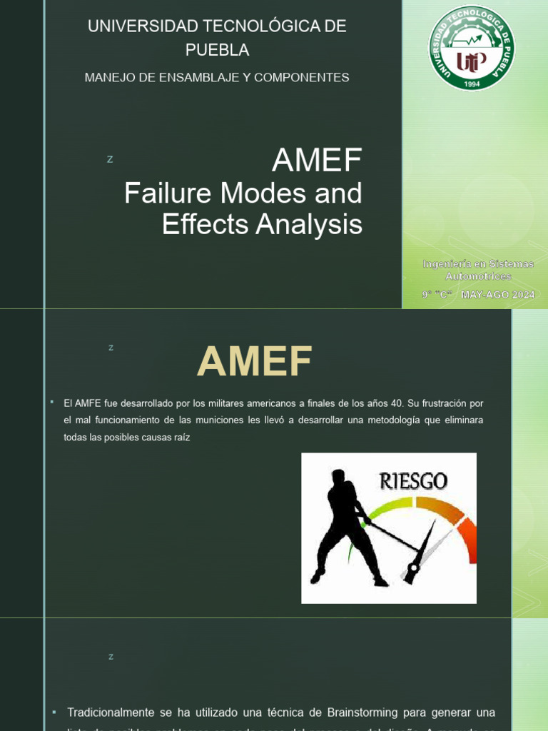 AMEF-CARACTERISTICAS | Descargar gratis PDF | Ingeniería | Informática