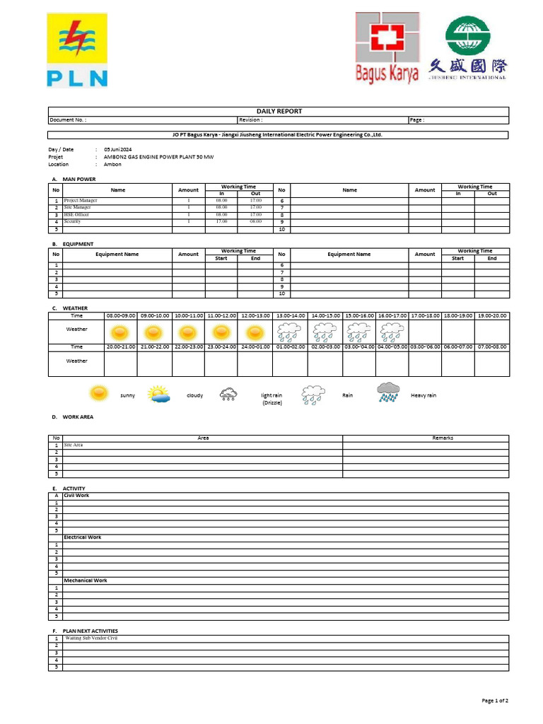 Ambon Daily Report 05 Juni 2024. | PDF | Power (Physics) | Electric Power Ambon Daily Report 05 Juni 2024. | PDF | Power (Physics) | Electric Power