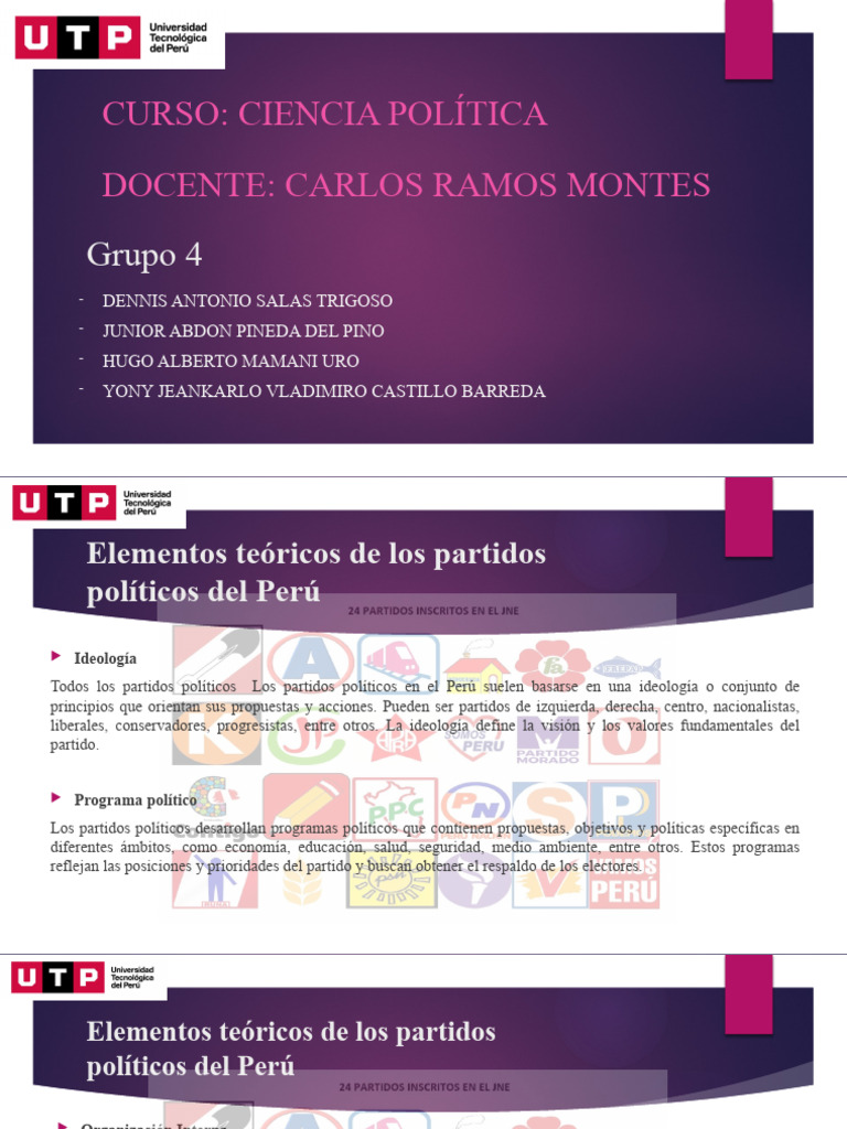 Elementos Teóricos de Los Partidos Politicos | PDF | Partidos políticos ...