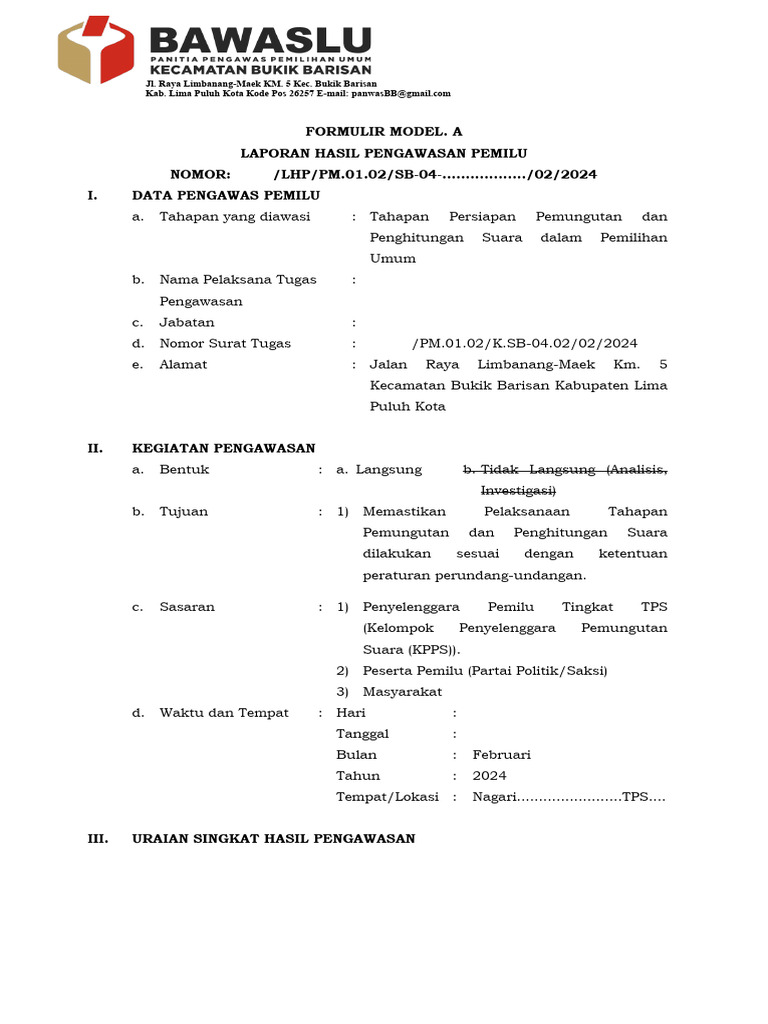 Form A PTPS 2024 | PDF