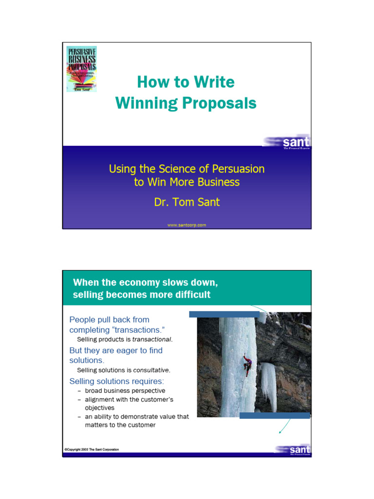 Sant-How To Write A Winning Proposal | PDF | Sales | Decision Making
