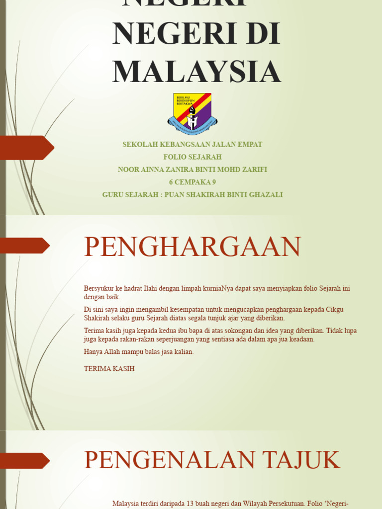 Negeri - Negeri Di Malaysia | PDF