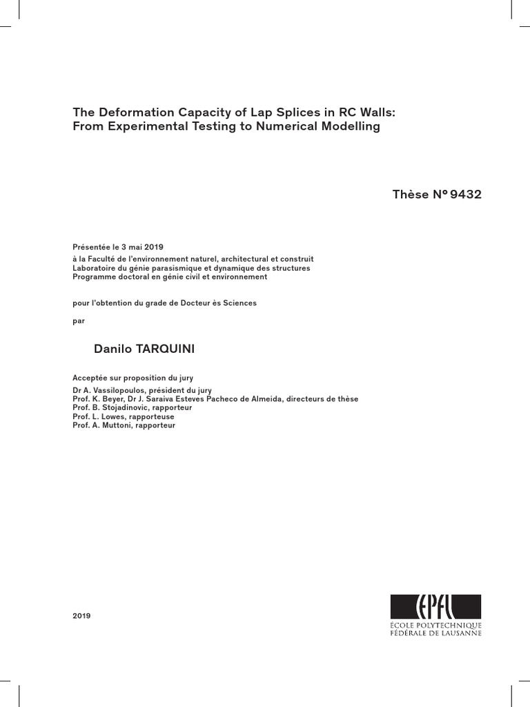 Danilo Tarquini | PDF | Strength Of Materials | Beam (Structure)