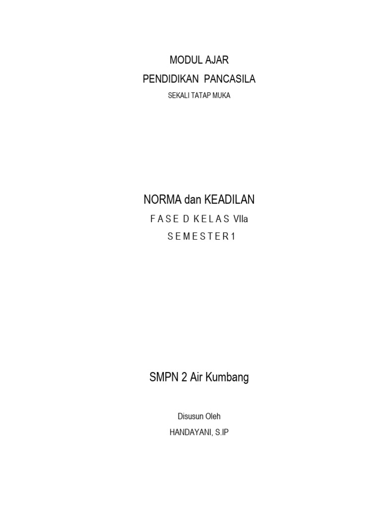 MODUL AJAR at TATAP MUKA (E KINERJA) | PDF | Karier & Perkembangan | Sains & Matematika
