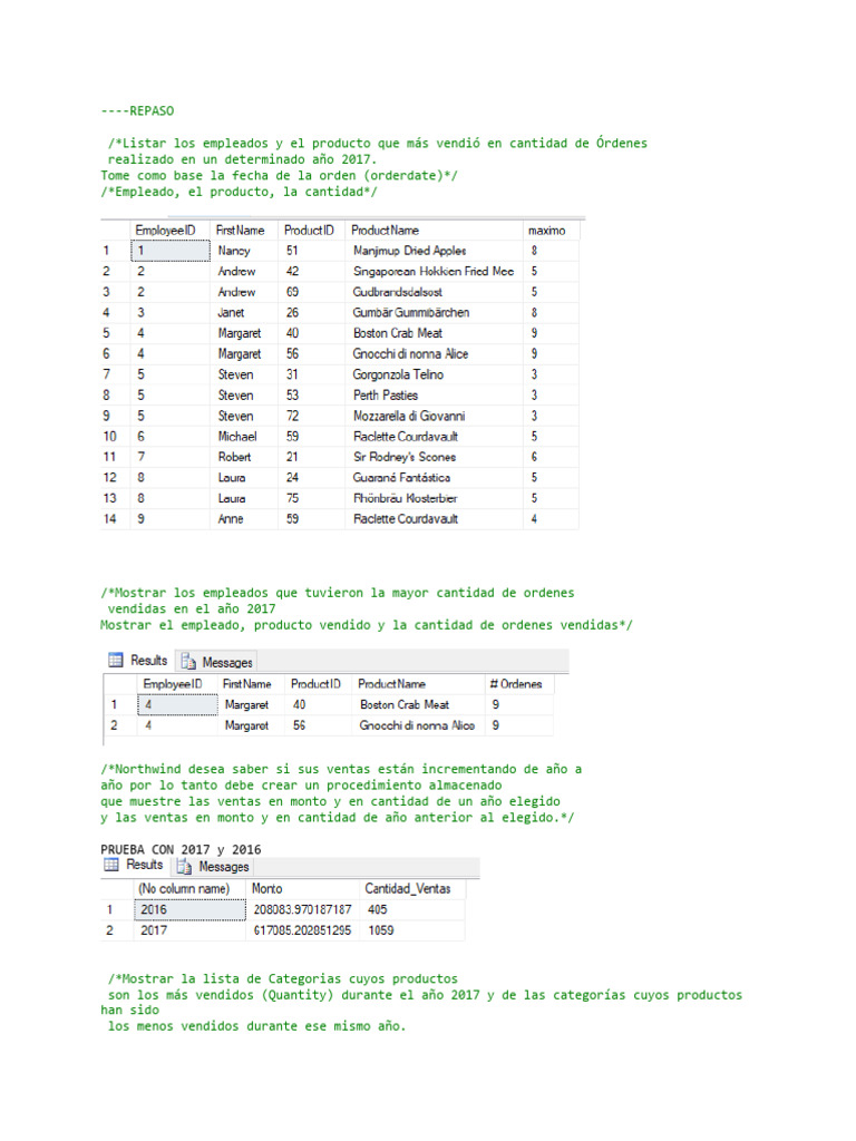 Repaso Final base de datos | PDF