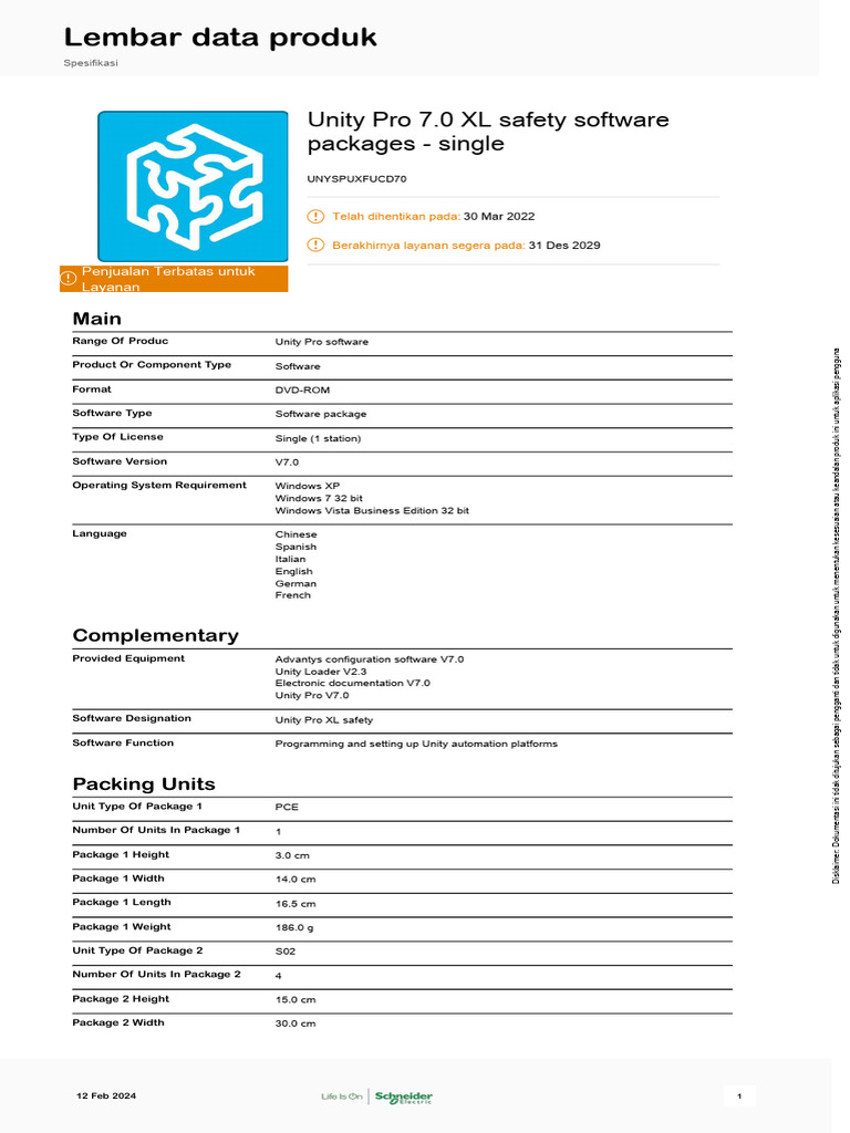 Schneider Electric EcoStruxure-Control-Expert UNYSPUXFUCD70 | PDF