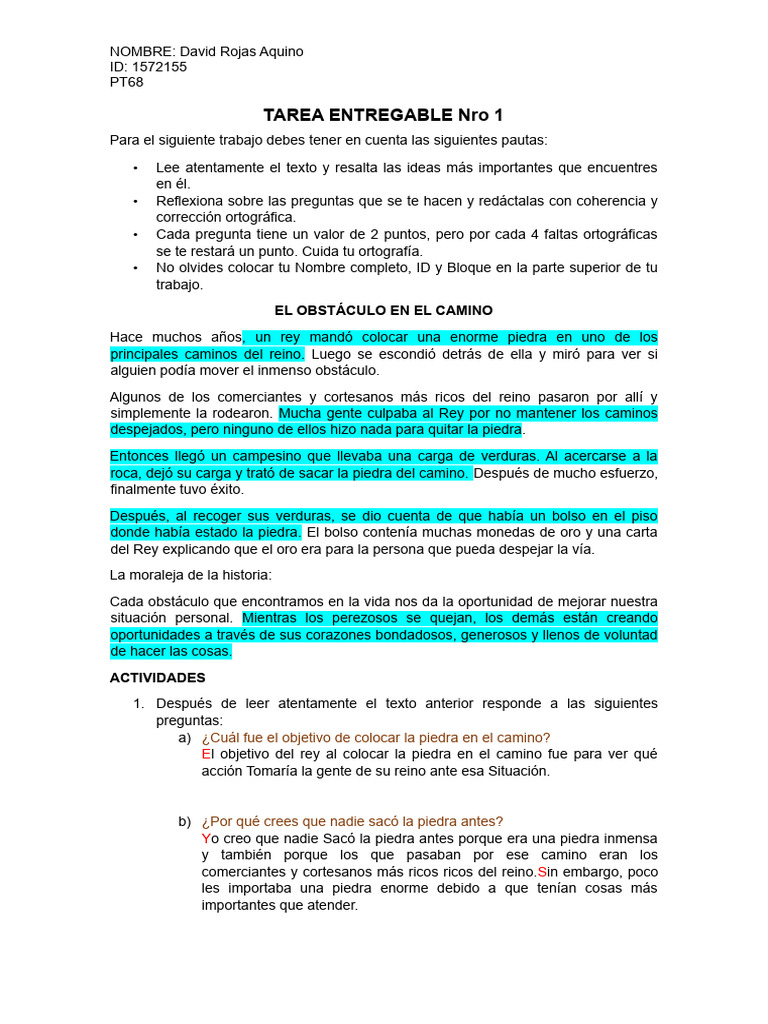 Comunicacion Entregable | PDF