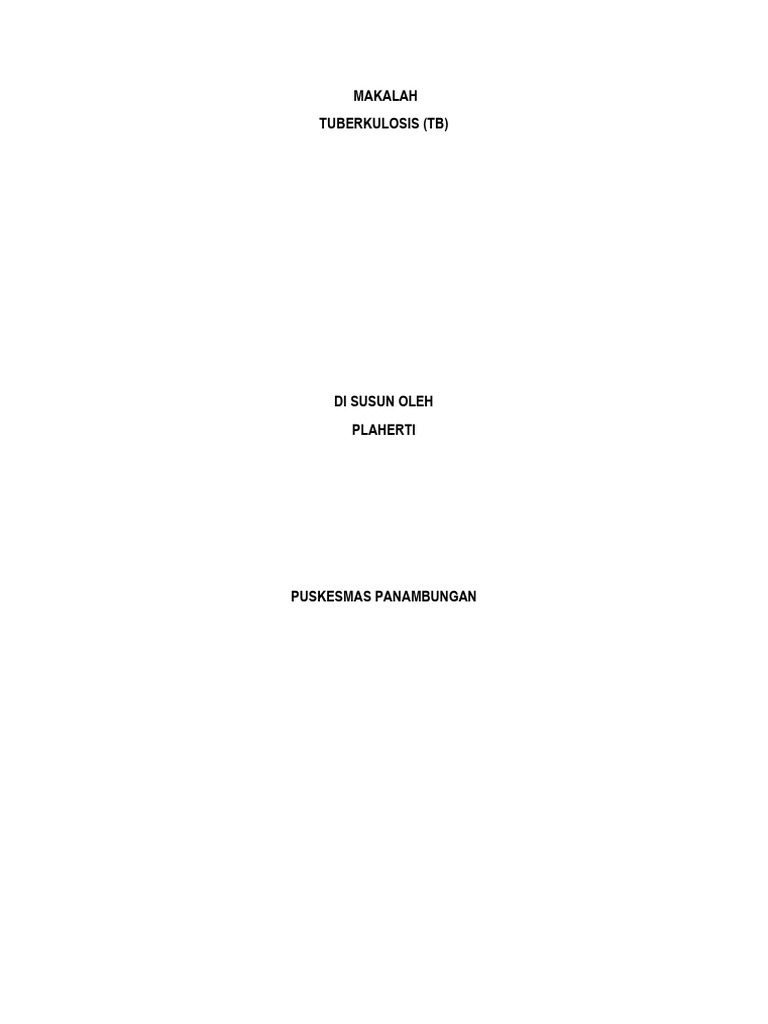 Makalah TB Compressed | PDF