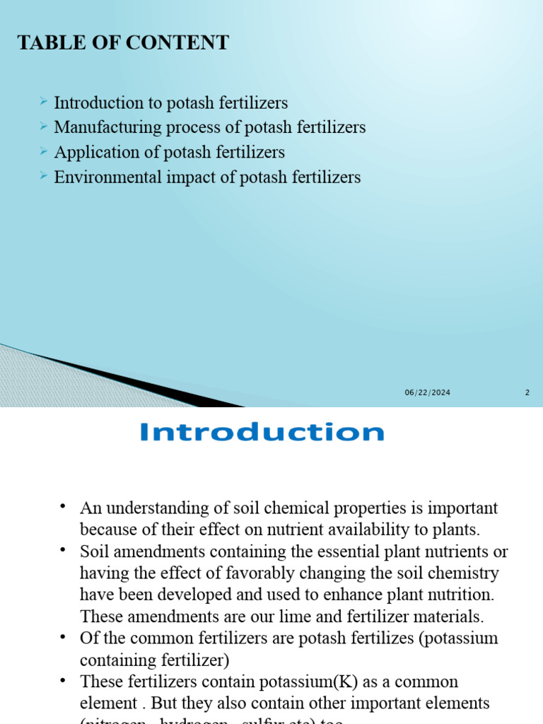 Final Pptt | PDF | Potassium Chloride | Fertilizer